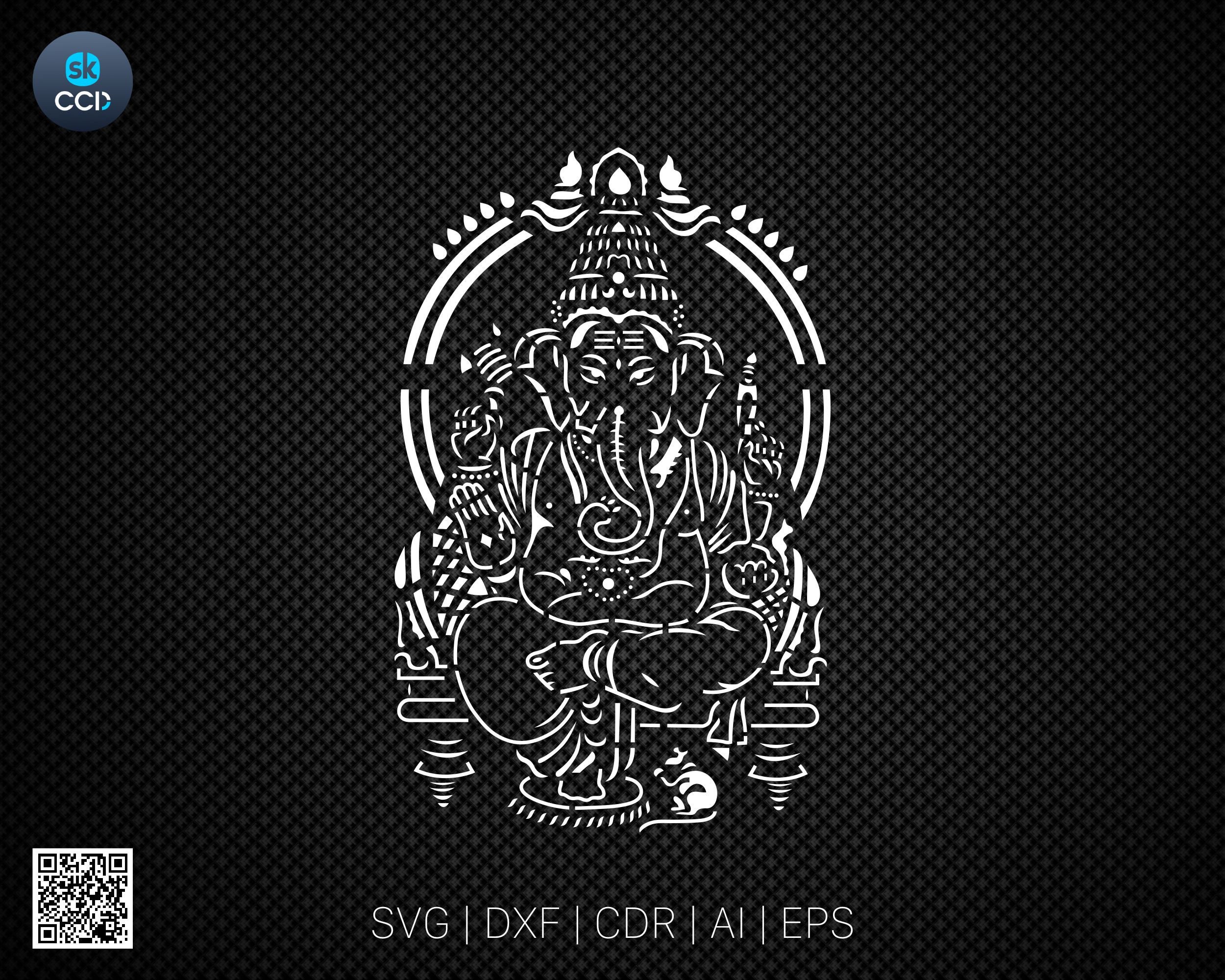 Lord Ganesh Ganesha Laser Cutting Design Dxf File - Etsy