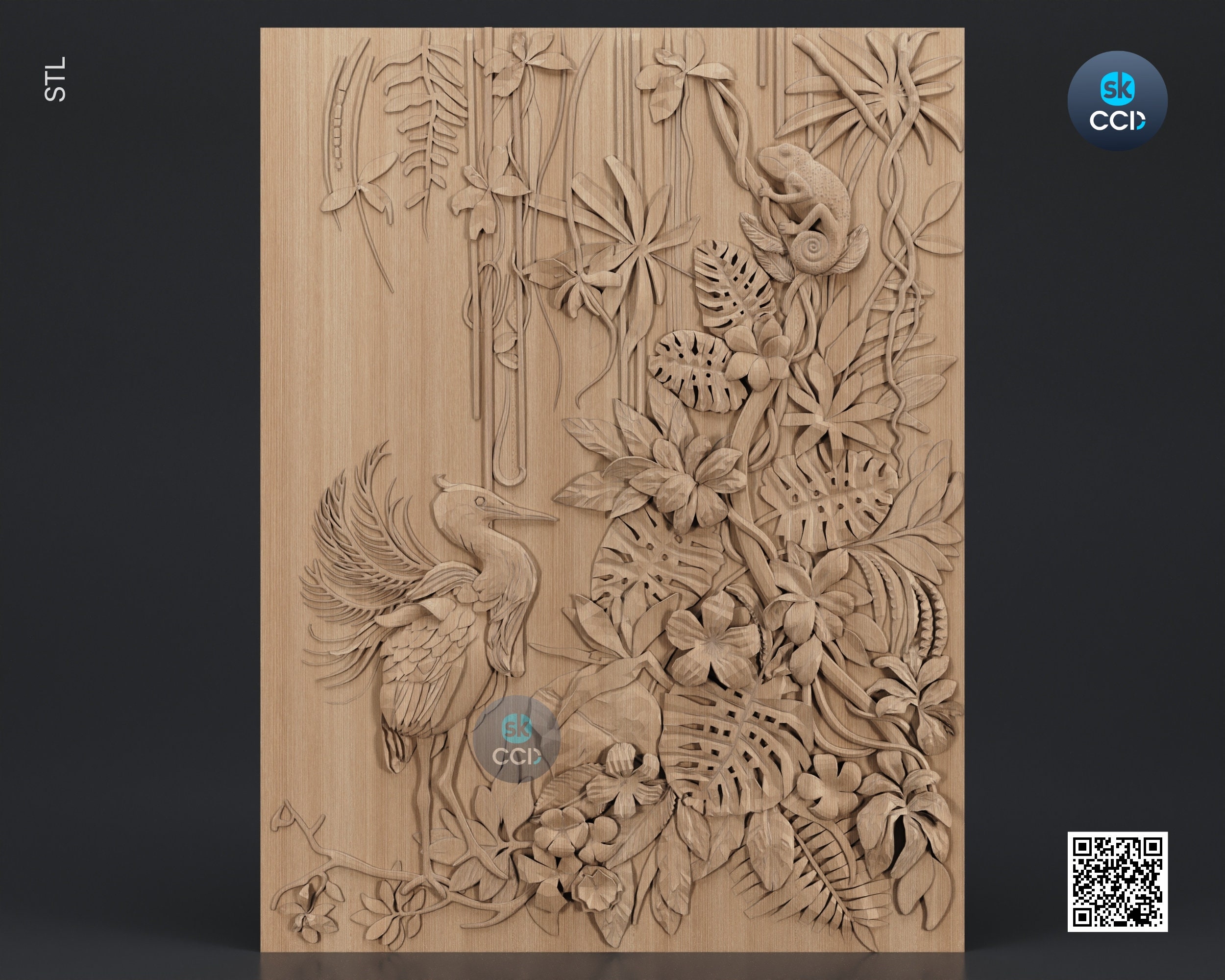 Wood Wall Art Spring STL Model CNC Router Carving Artcam - Etsy