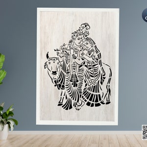 Buy Radha Krishna | Indian God | Radha Krishna Wall Decor | Laser ...