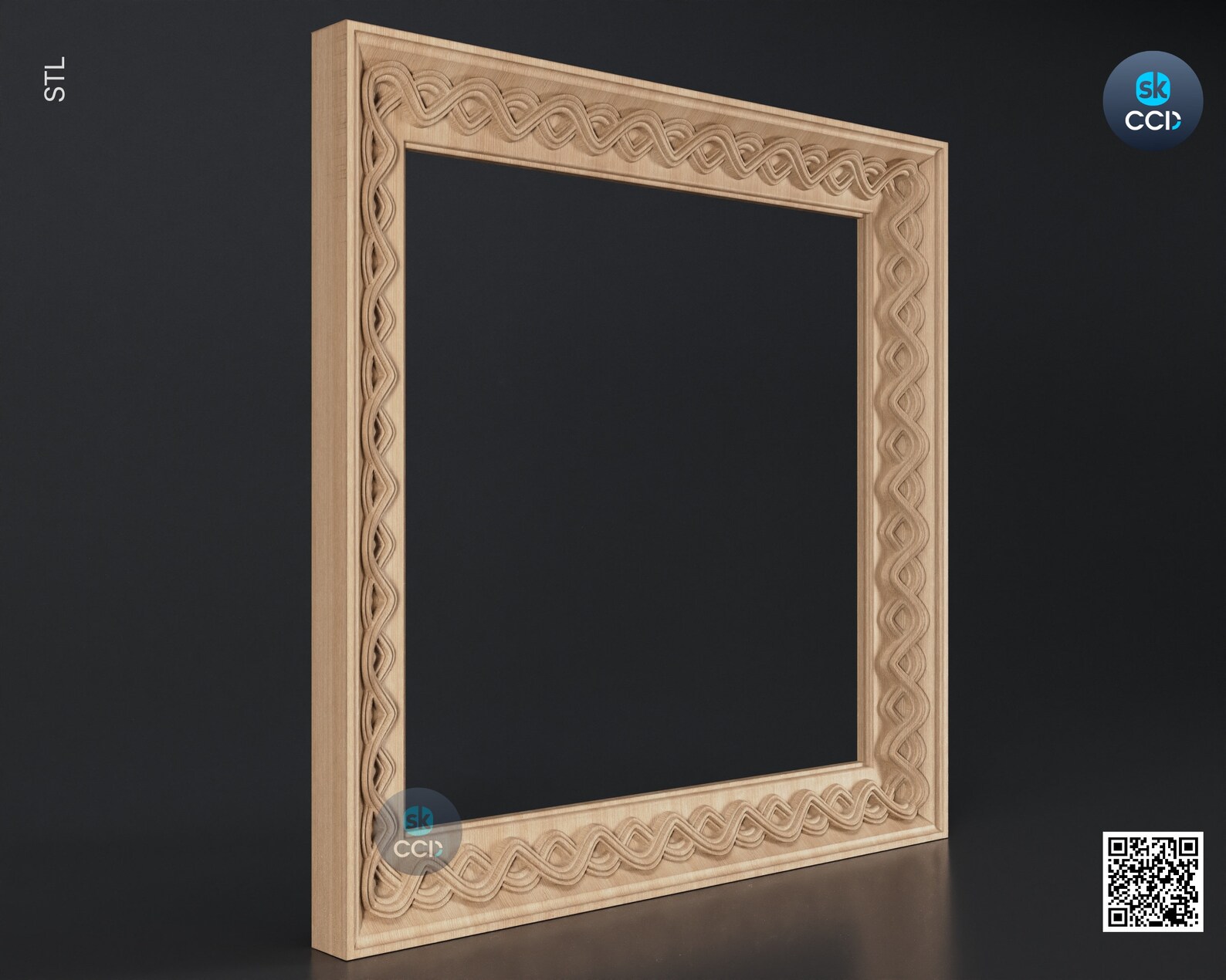 Carved Frame STL 3D Model, Carvign Frame, CNC Router Carving Artcam ...