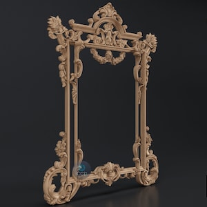 Carved Frame STL 3D Model, Carvign Frame, CNC Router Carving Artcam ...