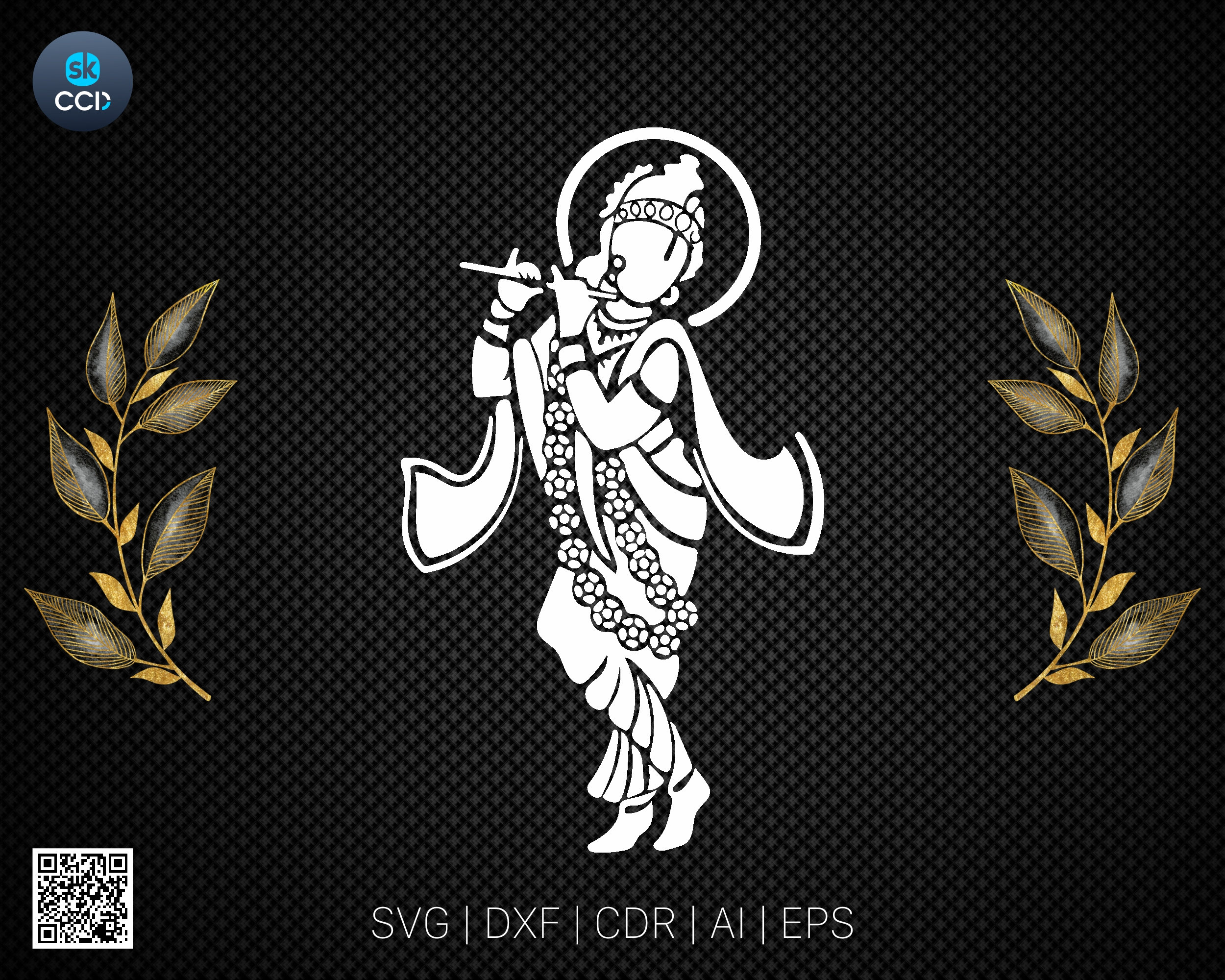 Krishna Indian God Wall Decor Laser Cutting DXF Vector Cnc - Etsy Canada