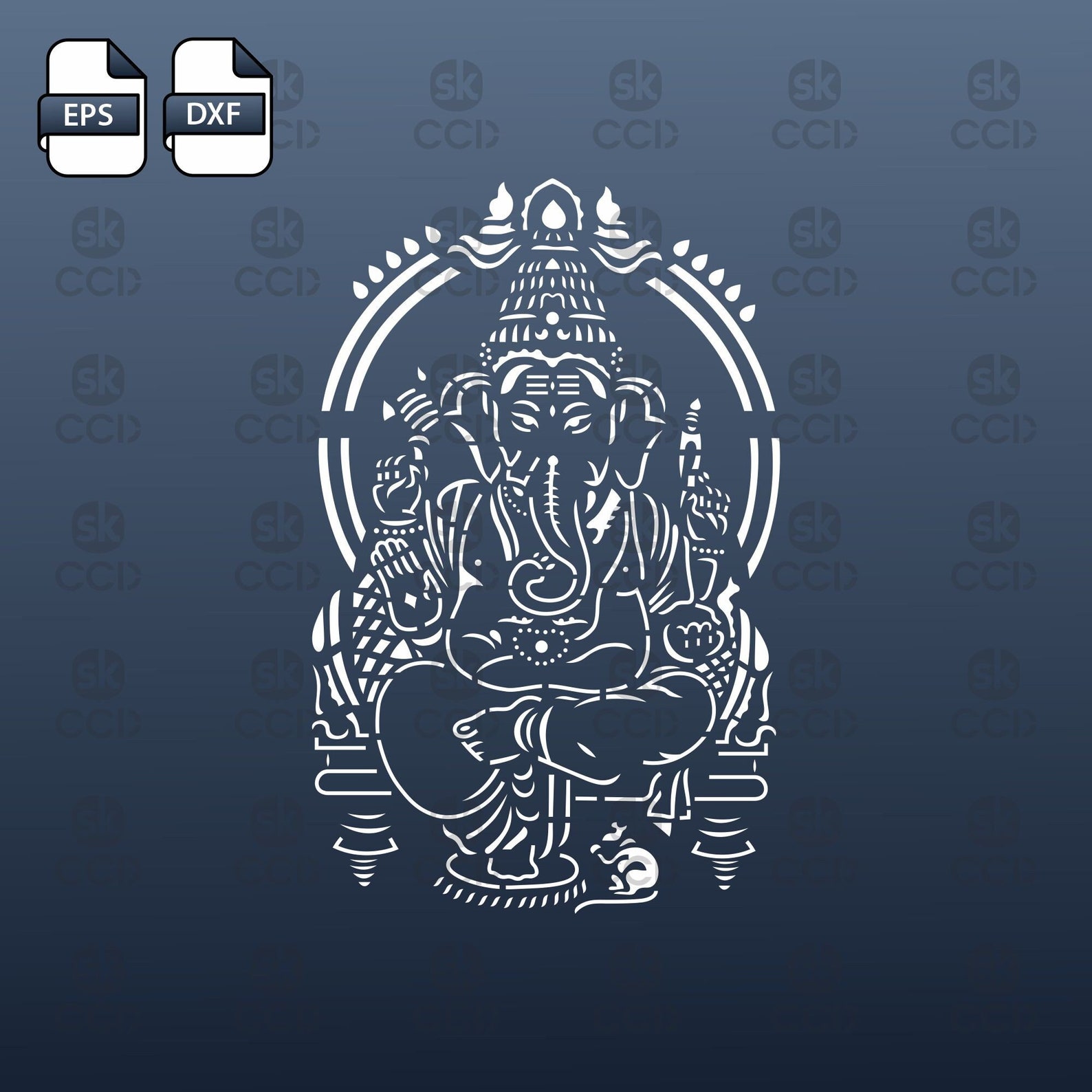 Buy Lord Ganesh | Ganesha | Laser Cutting Design | Dxf File | Laser Cut ...