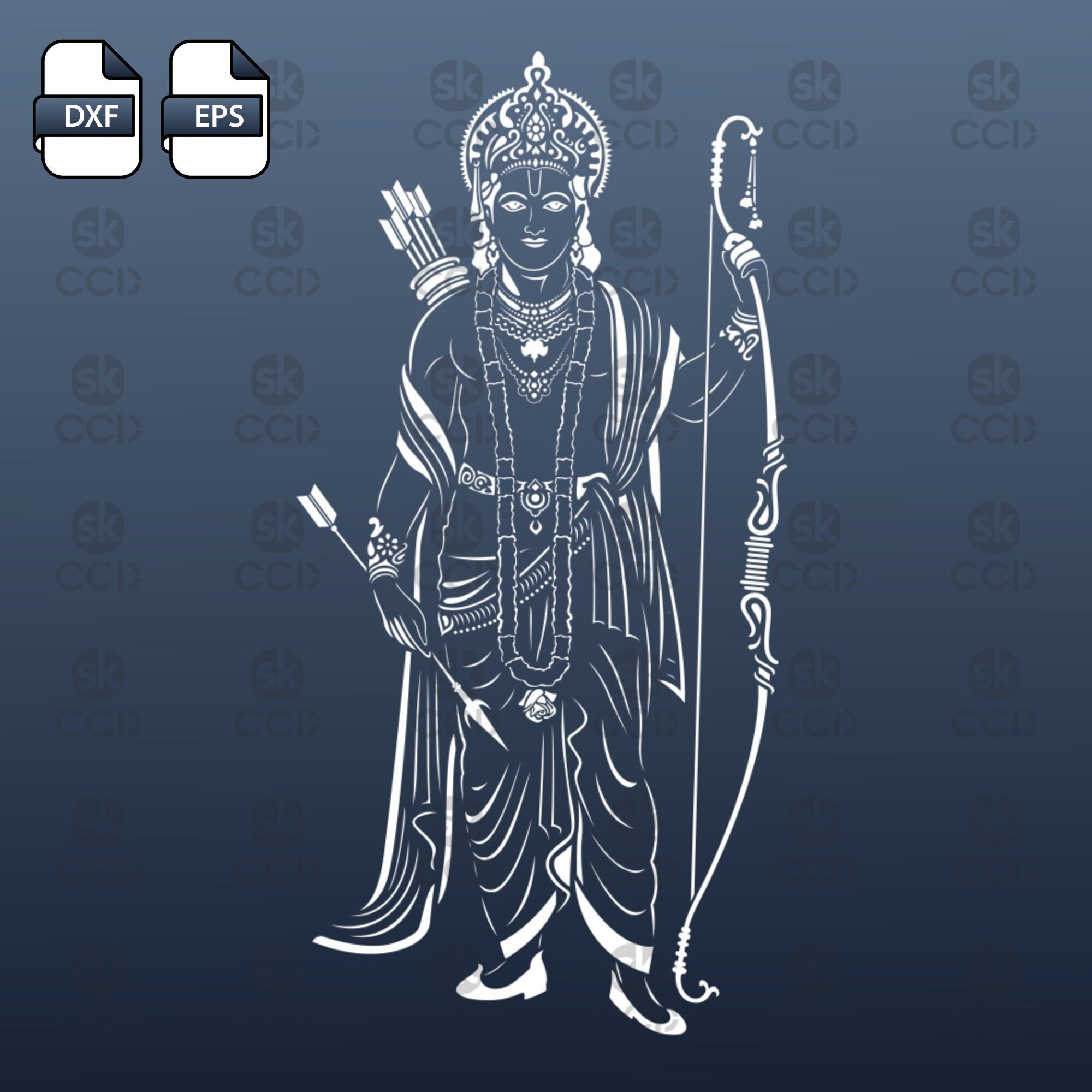 Lord Ram Vector for Laser Cut Cnc Digital Files CDR Dxf - Etsy Canada