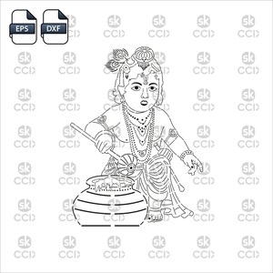 Krishna | Lord Krishna Indian God | Krishna Wall Decor | Laser Cutting ...