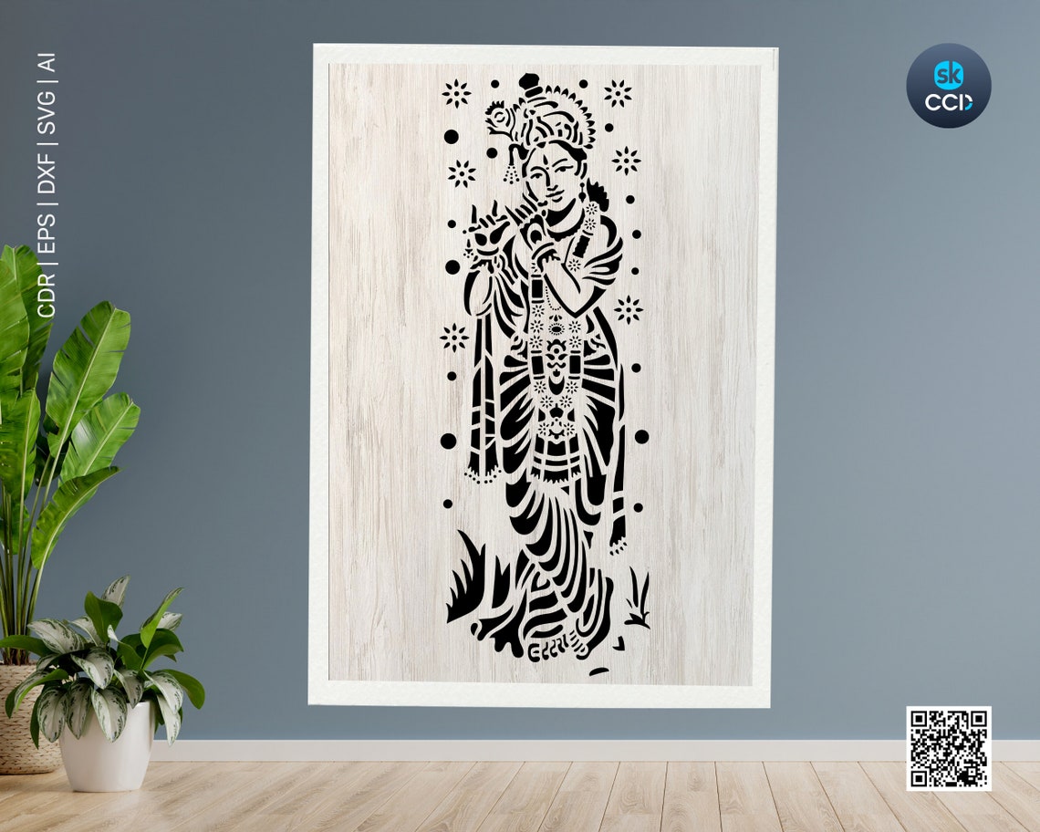 Buy Krishna | Lord Krishna Indian God | Krishna Wall Decor | Laser ...