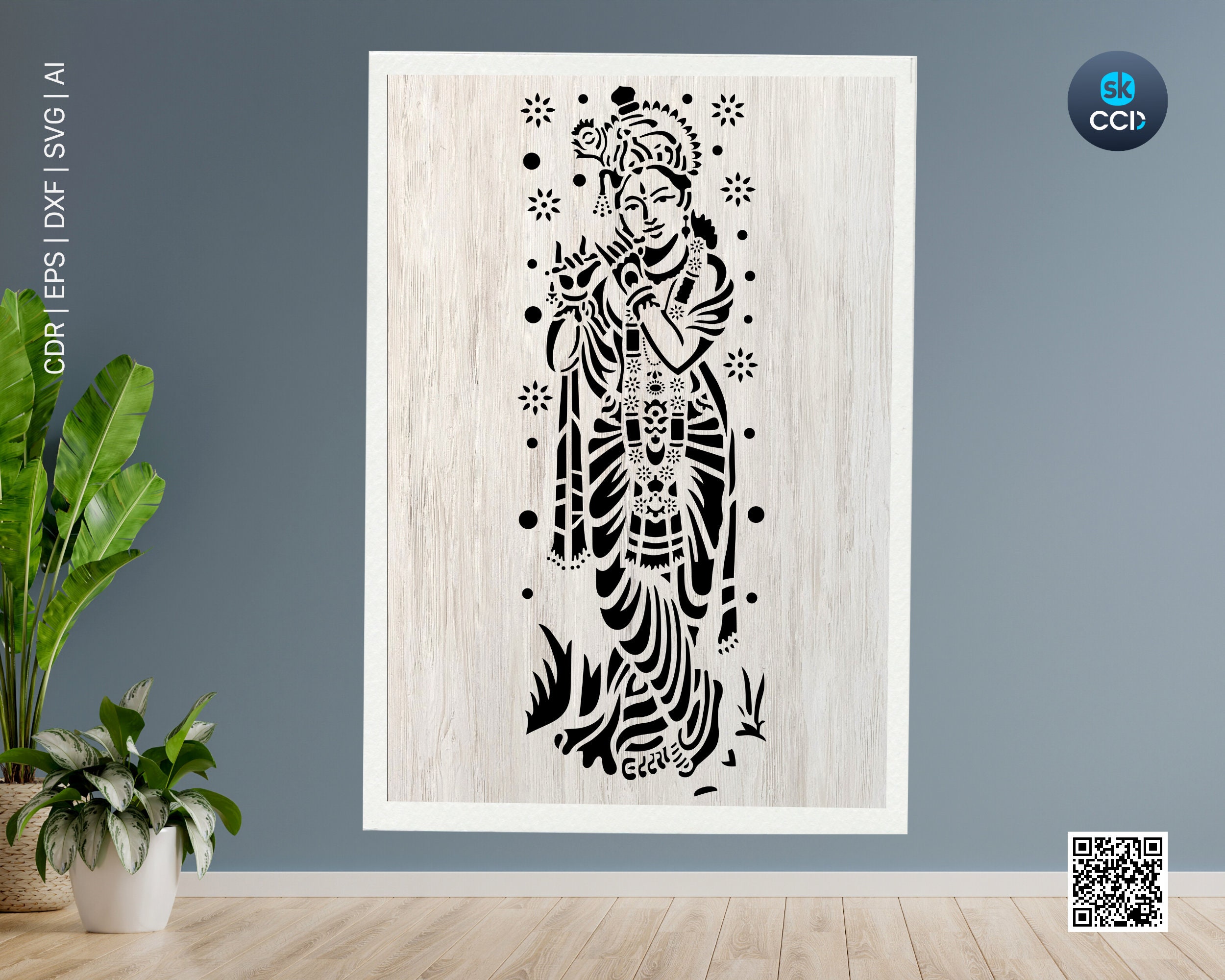 Krishna | Lord Krishna Indian God | Krishna Wall Decor | Laser Cutting ...