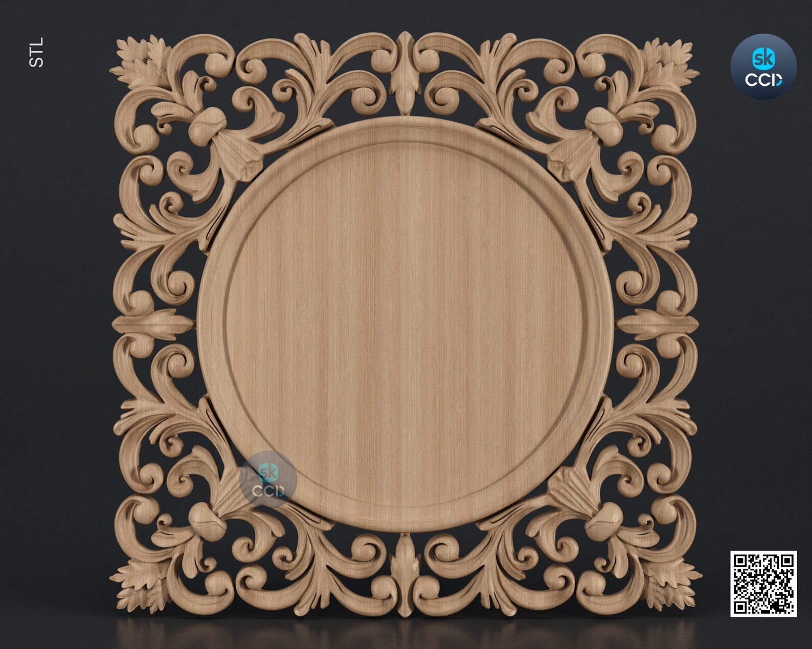 Carved Frame STL 3D Model, Carvign Frame, CNC Router Carving Artcam ...