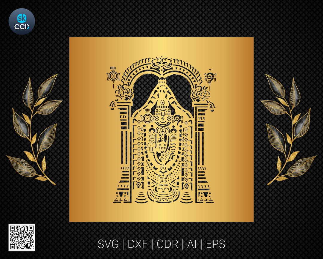 Buy Tirupati Balaji | Indian God | Laser Cutting Design | DXF Vector ...