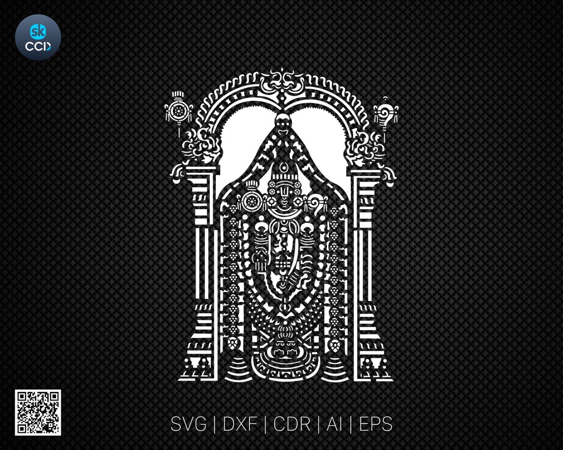 Tirupati Balaji | Indian God | Laser Cutting Design | DXF Vector | Cnc ...