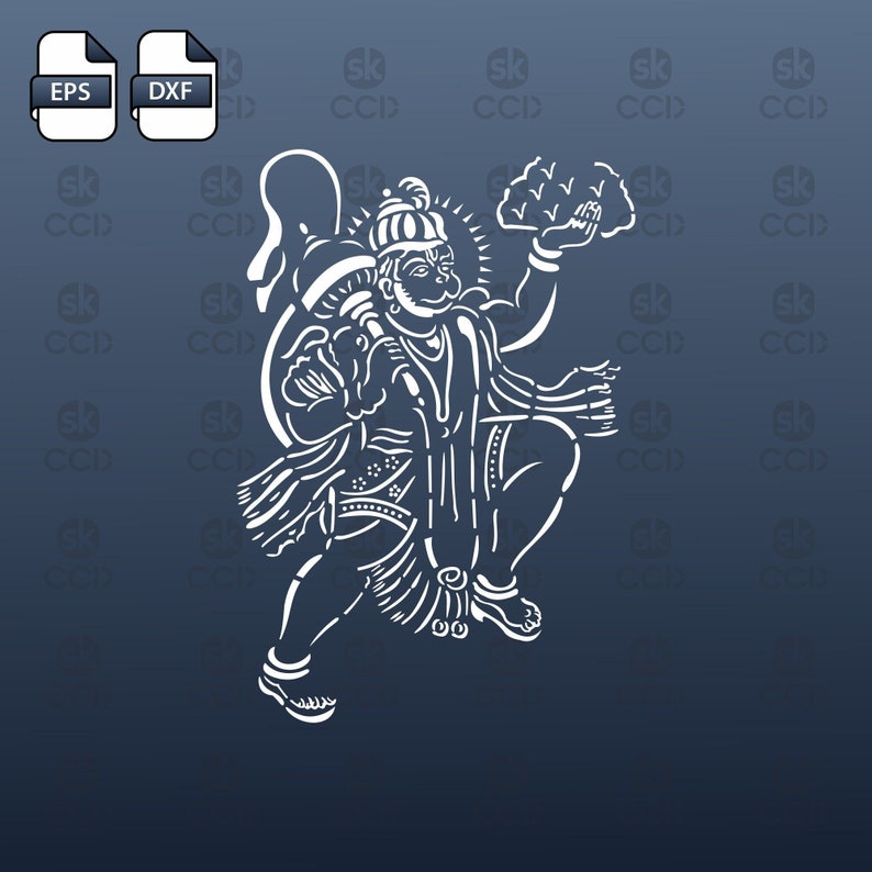 Indian God | Lord Hanuman | Hanuman | Laser Cutting Design | DXF Vector ...
