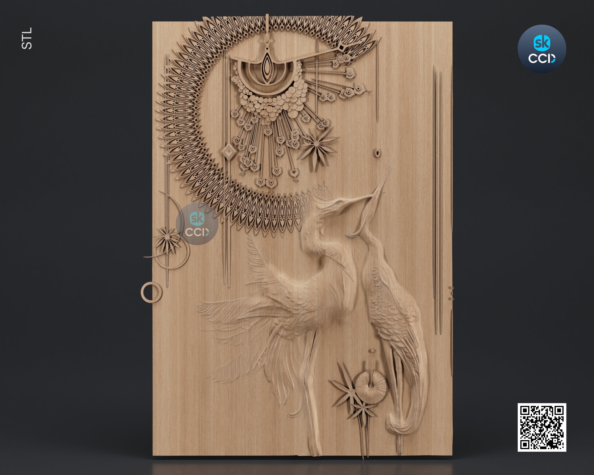 Wood Wall Art, Spirit STL Model, CNC Router Carving Artcam File, Wall ...