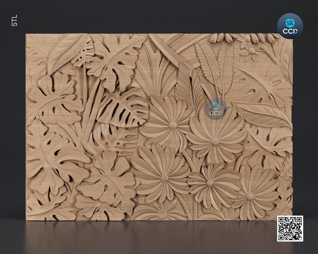 Wood Carving Art | Digital Files | Carving | GREENS | Instant Download ...