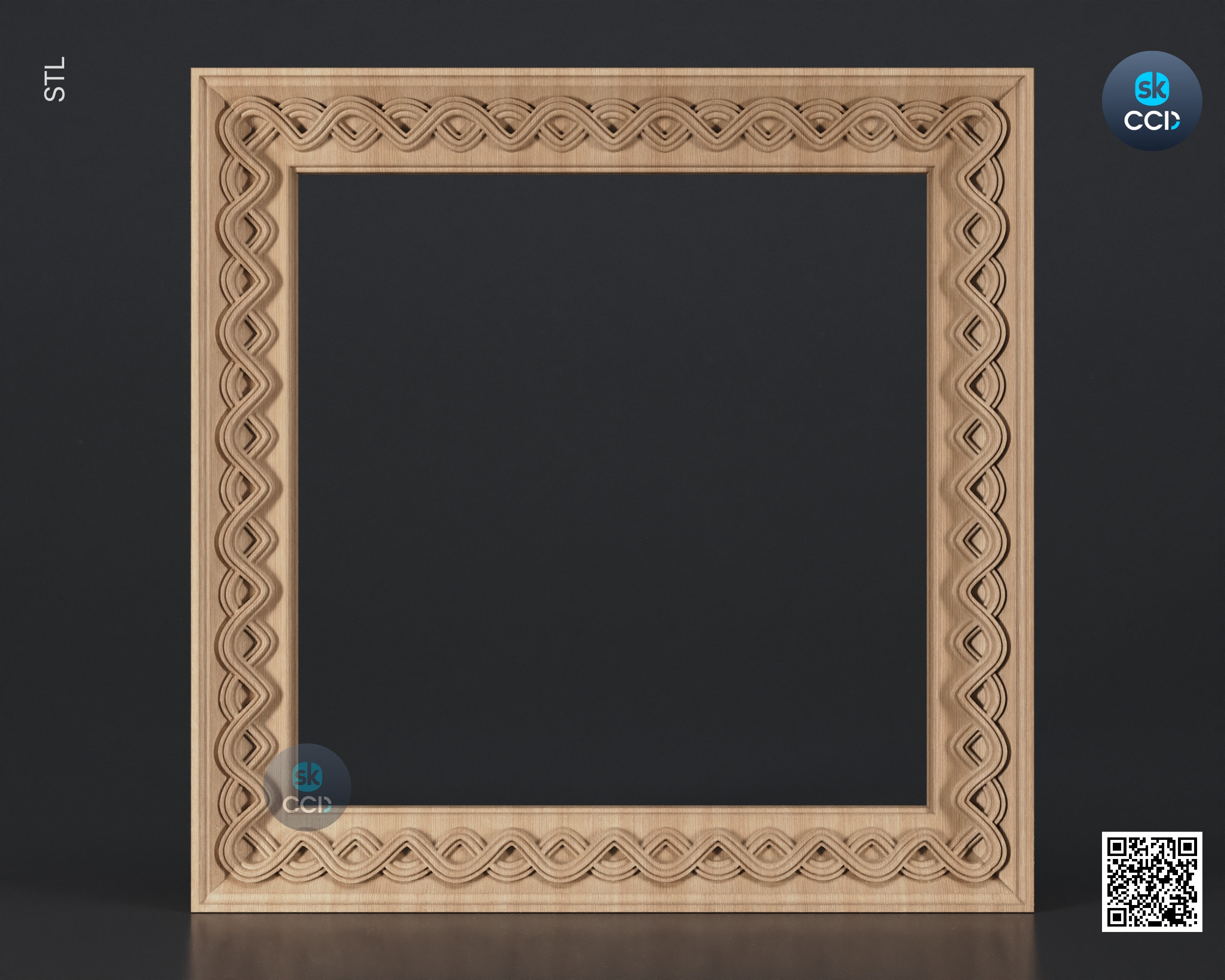 Carved Frame STL 3D Model, Carvign Frame, CNC Router Carving Artcam ...