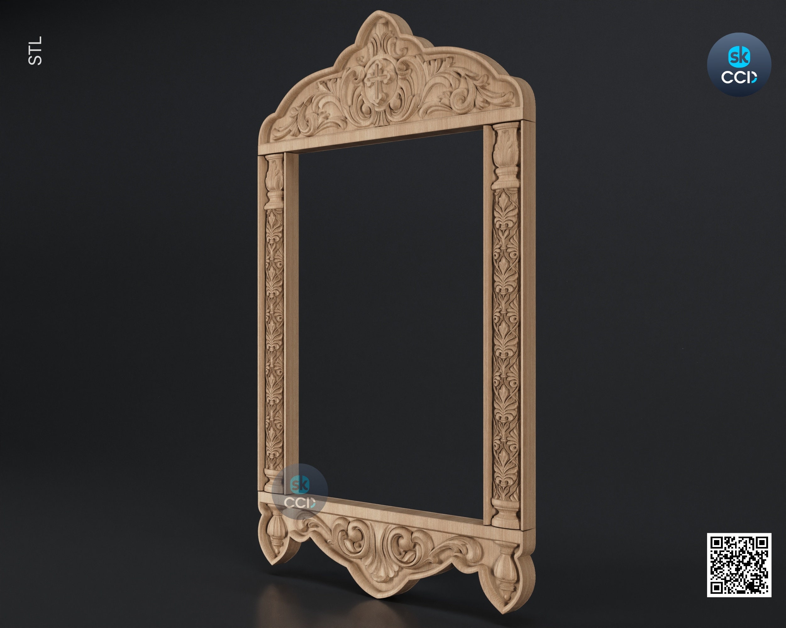 Carved Frame STL 3D Model, Carvign Frame, CNC Router Carving Artcam ...