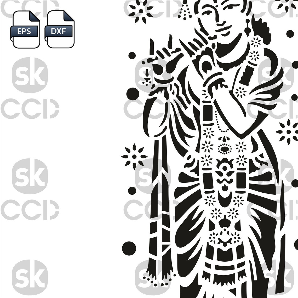 Buy Krishna | Lord Krishna Indian God | Krishna Wall Decor | Laser ...