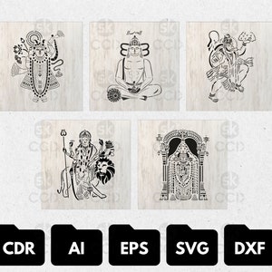 Buy Indian God Collection, Lord Hanuman, Laser Cutting Design, DXF ...