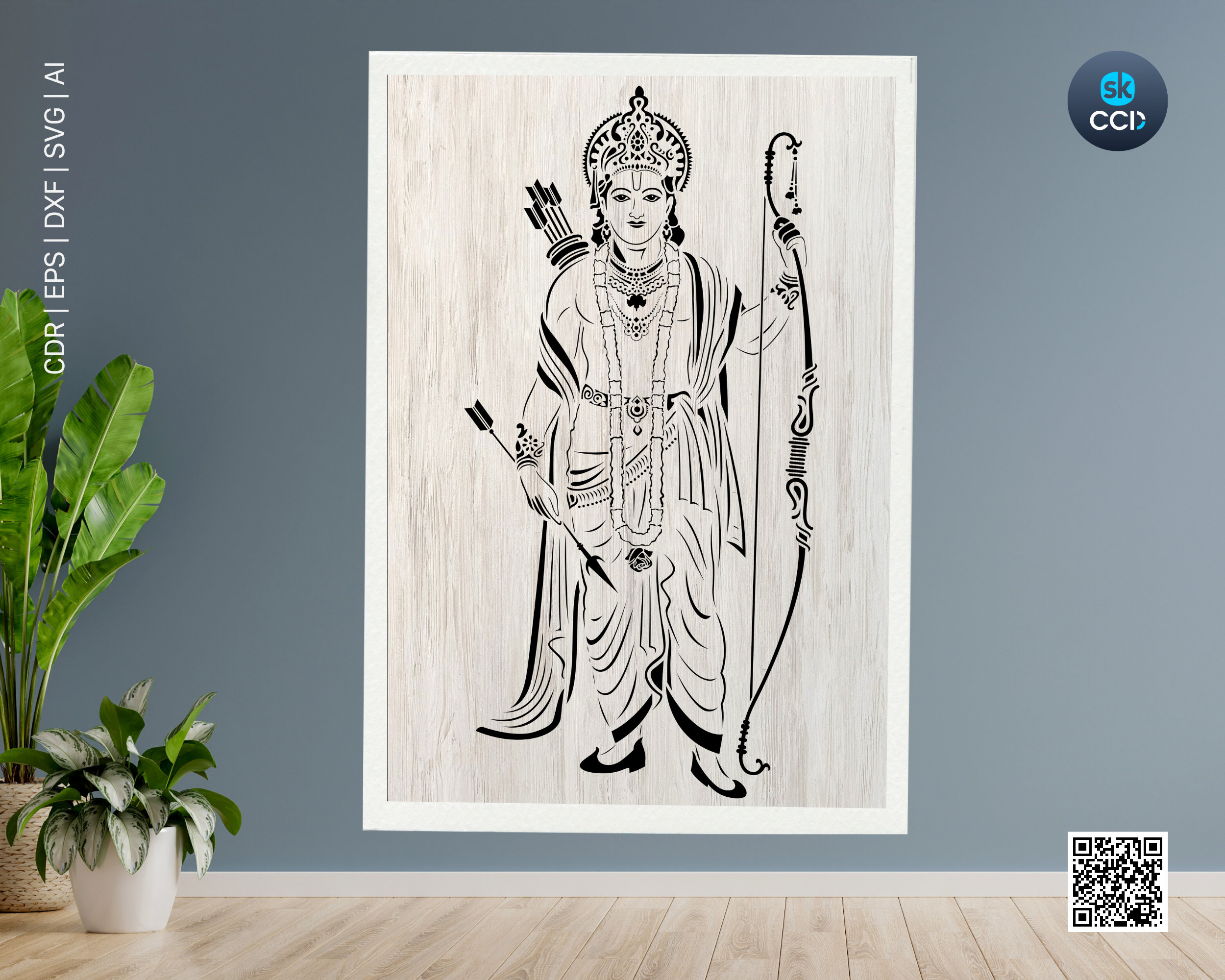Lord Ram Vector for Laser Cut Cnc Digital Files CDR Dxf - Etsy Canada