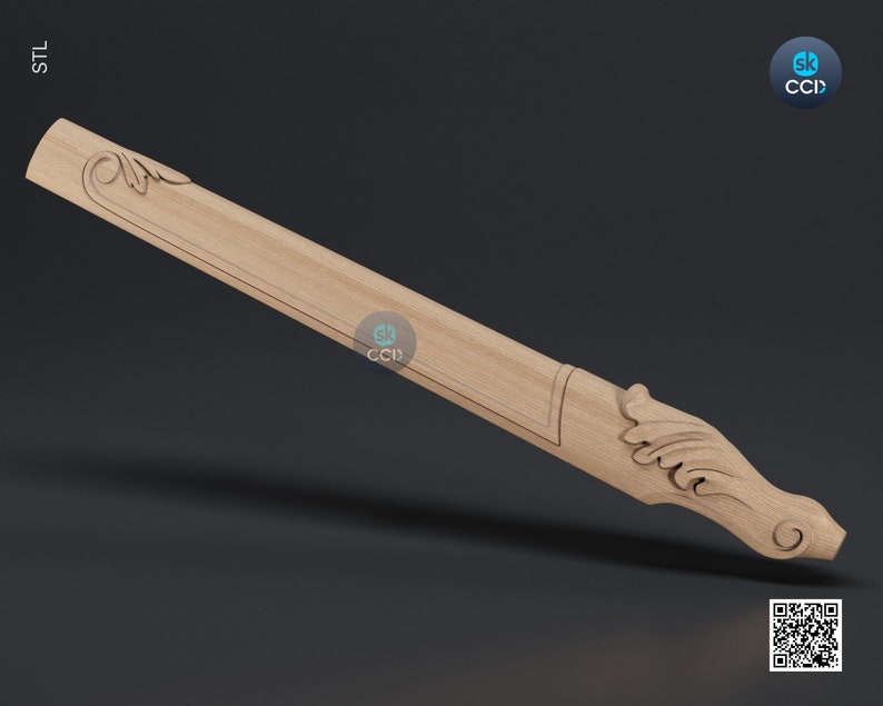Furniture Leg 3D Model for Cnc Router Wood Carving Digital - Etsy