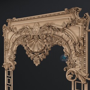 Carved Frame STL 3D Model, Carvign Frame, CNC Router Carving Artcam ...