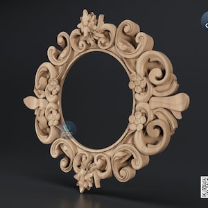 Carved Frame STL 3D Model, Carvign Frame, CNC Router Carving Artcam ...