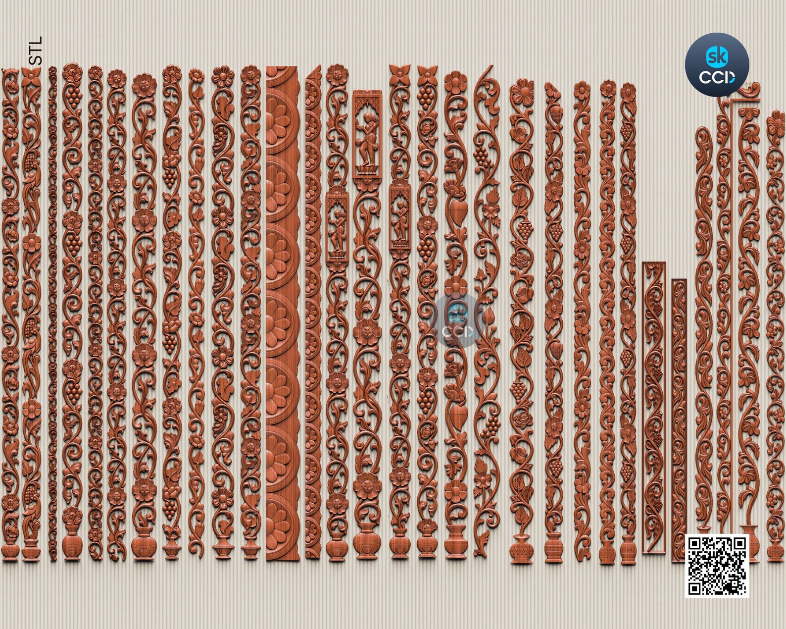 Wood Carving Border Set, Files for CNC, Instant Download Cnc Router ...