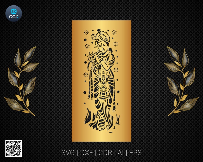 Buy Krishna | Lord Krishna Indian God | Krishna Wall Decor | Laser ...