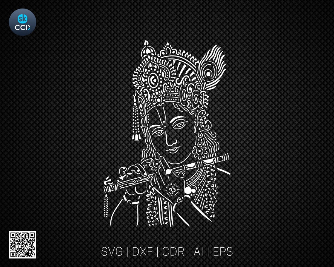 Krishna Lord Krishna Indian God Wall Décor Laser Cutting - Etsy Australia