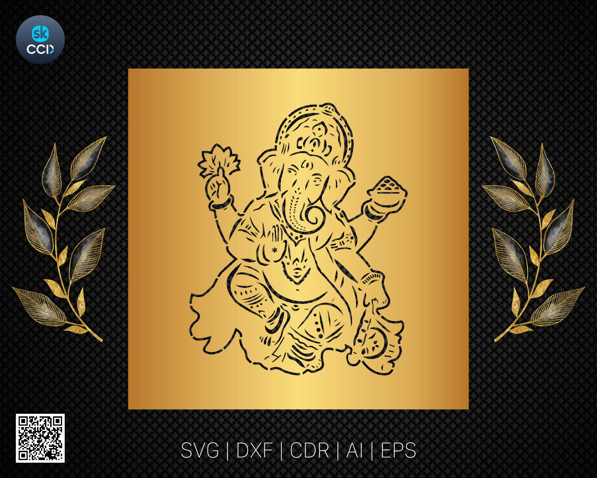 Silhouette of Lord Ganesha Religious Svg Files for Cricut - Etsy