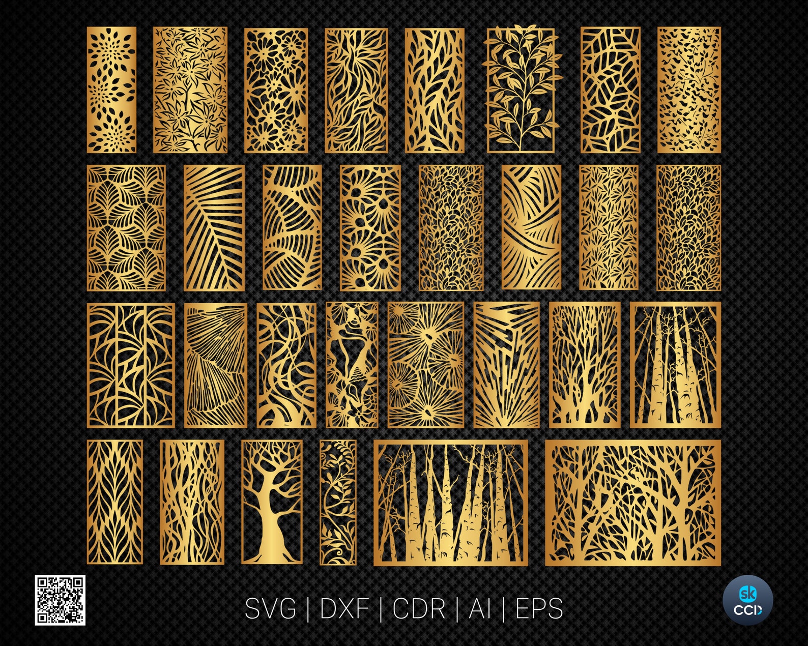 Wall Panel 30 Patterns of Art Deco for Decorative Partitions - Etsy UK
