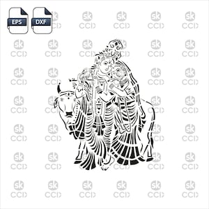 Buy Radha Krishna | Indian God | Radha Krishna Wall Decor | Laser ...