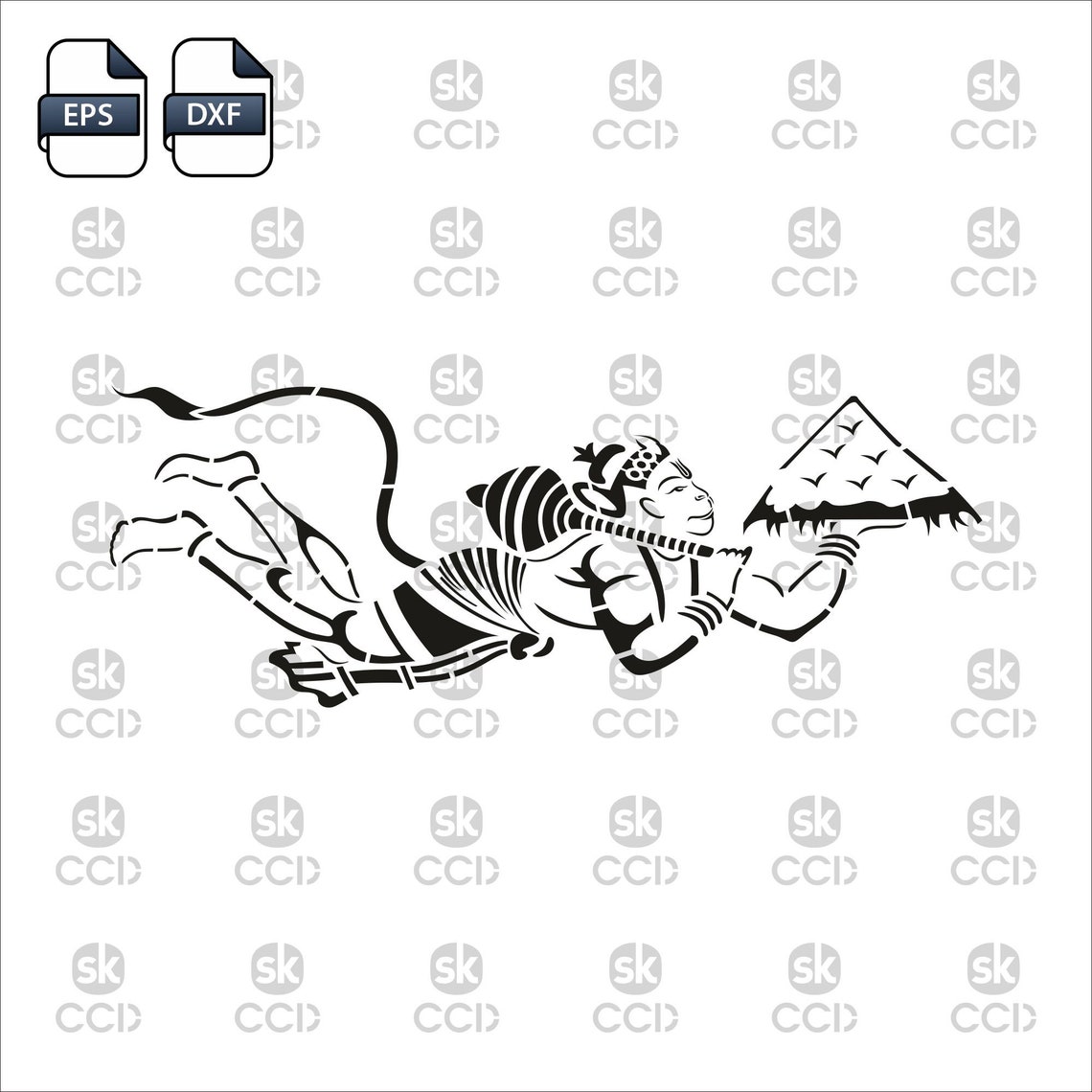 Indian God | Lord Hanuman | Hanuman | Laser Cutting Design | DXF Vector ...
