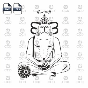 Indian God | Lord Hanuman | Hanuman | Laser Cutting Design | DXF Vector ...