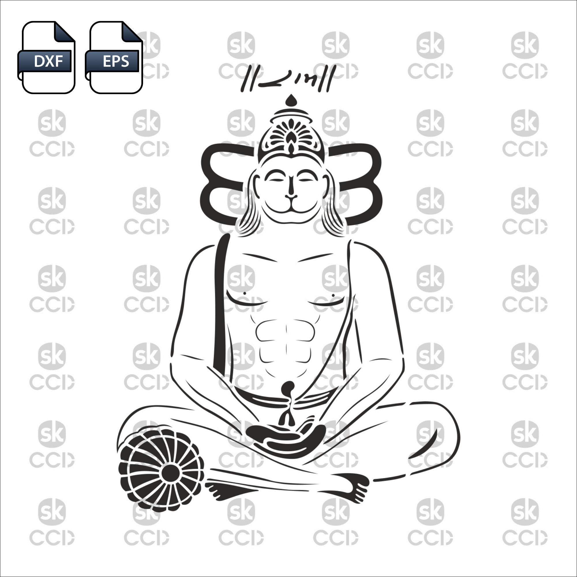 Indian God Lord Hanuman Hanuman Laser Cutting Design - Etsy UK