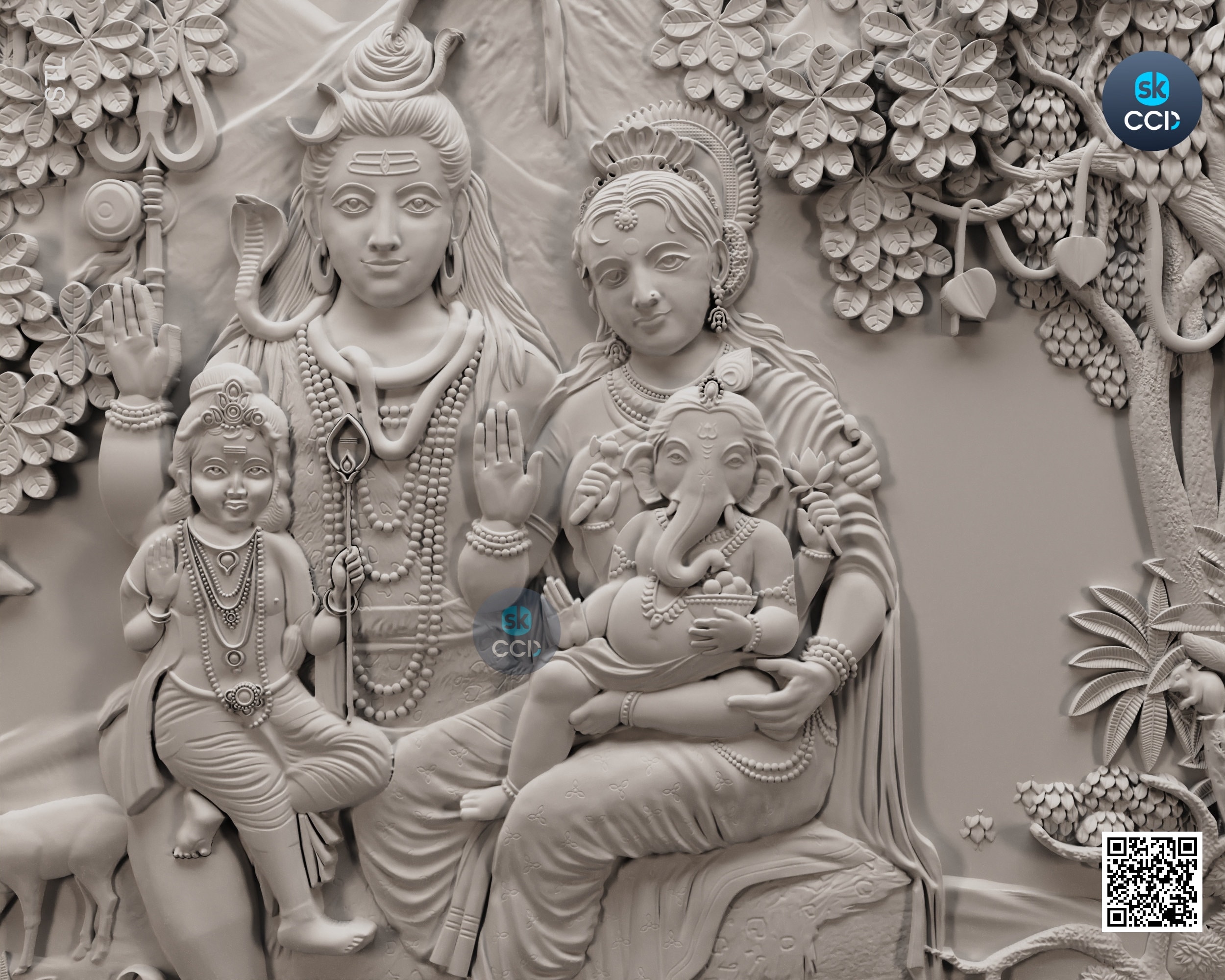 Lord Shiva Parvati STL 3D Model Carvign Model CNC Router - Etsy Australia