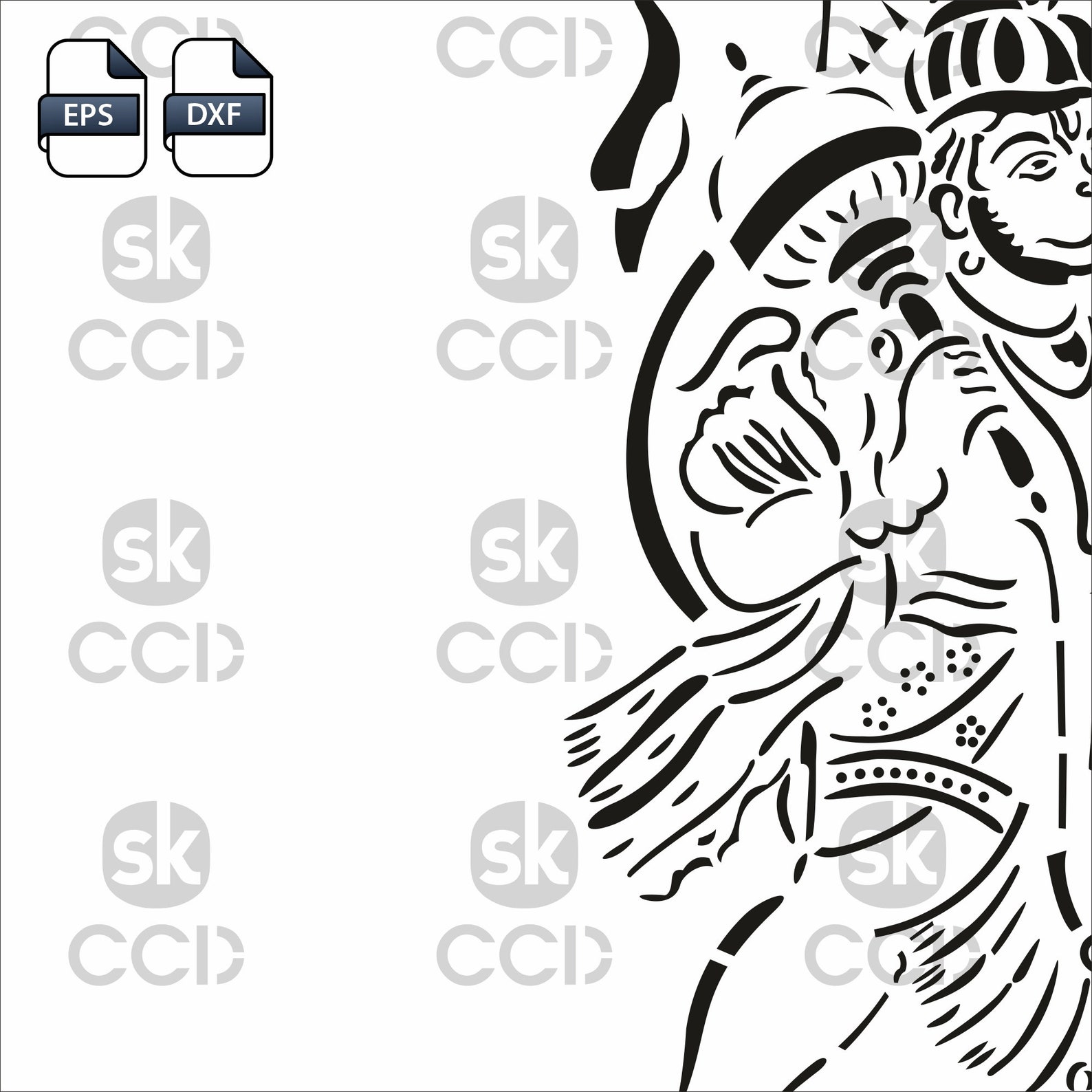 Buy Indian God | Lord Hanuman | Hanuman | Laser Cutting Design | DXF ...