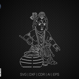 Krishna | Lord Krishna Indian God | Krishna Wall Decor | Laser Cutting ...