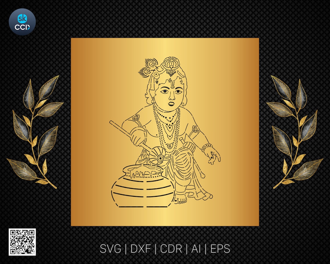 Krishna | Lord Krishna Indian God | Krishna Wall Decor | Laser Cutting ...