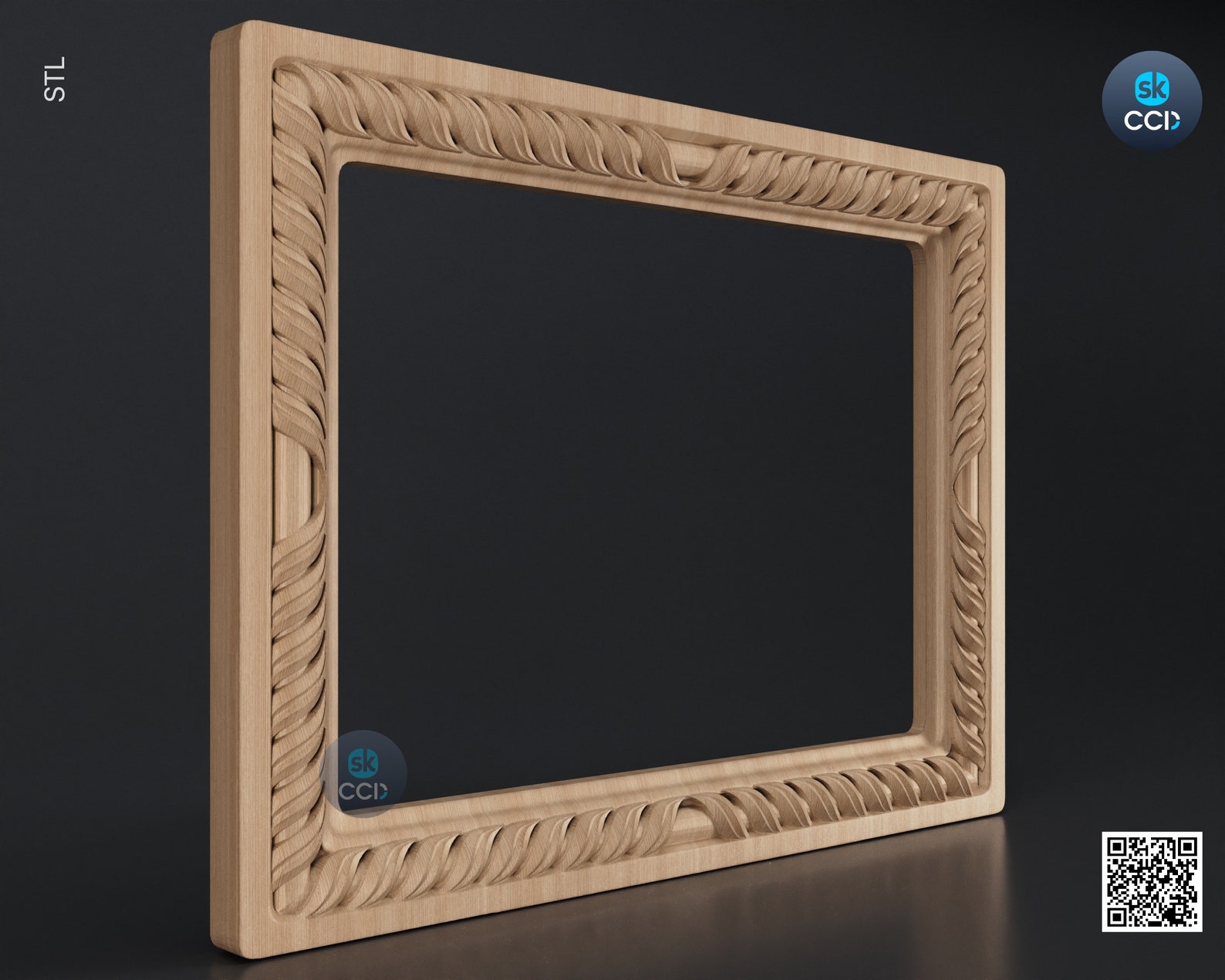 Carved Frame STL 3D Model Carvign Frame CNC Router Carving - Etsy