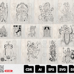 Buy Indian God Collection, Lord Hanuman, Laser Cutting Design, DXF ...