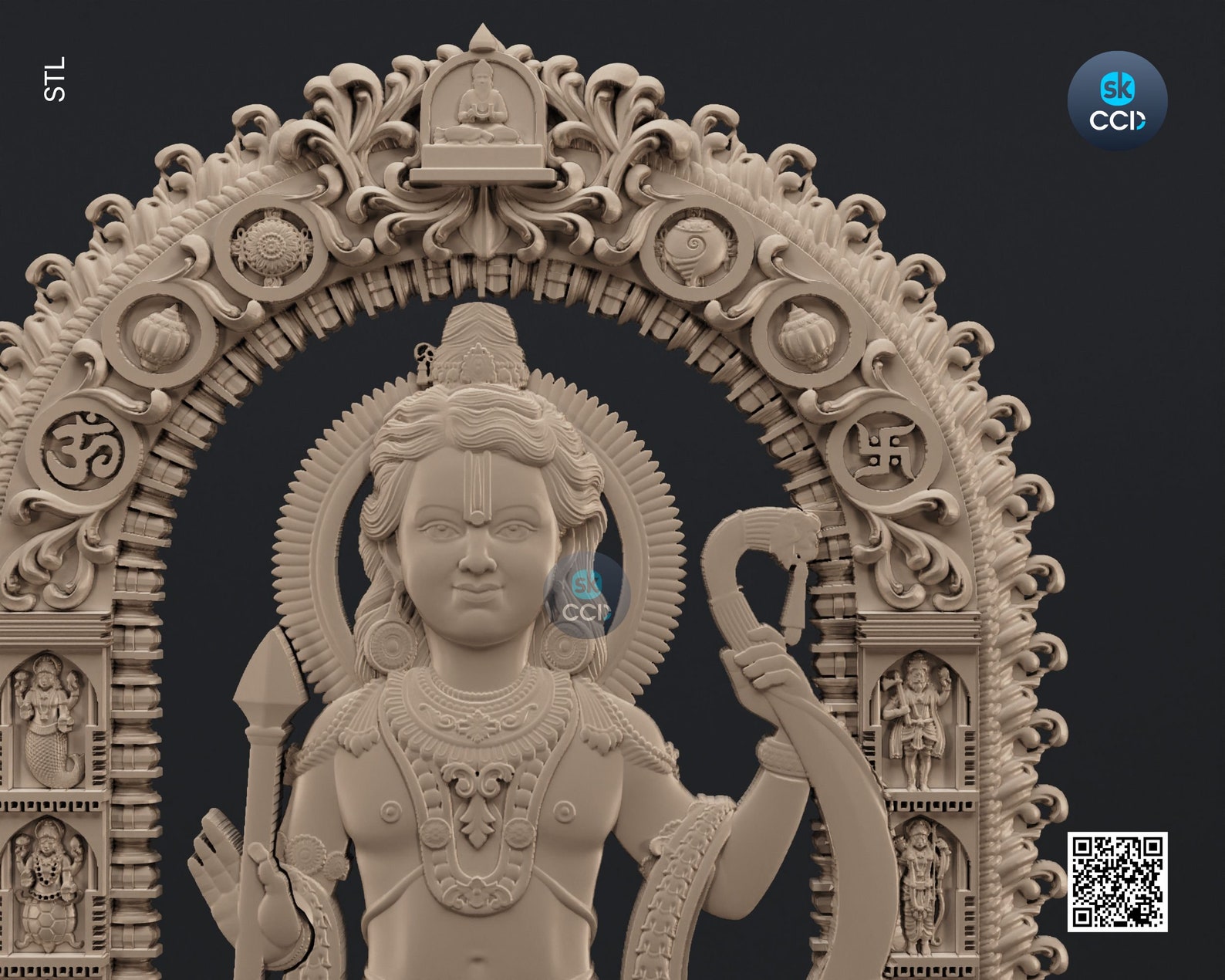 Lord Ram, Ramlala Ki Murti, Ayodhya Ram Mandir 3D Model STL File ...