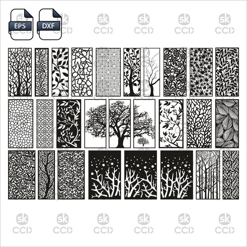 Wall Panel 23 Patterns of Art Deco for Decorative Partitions - Etsy