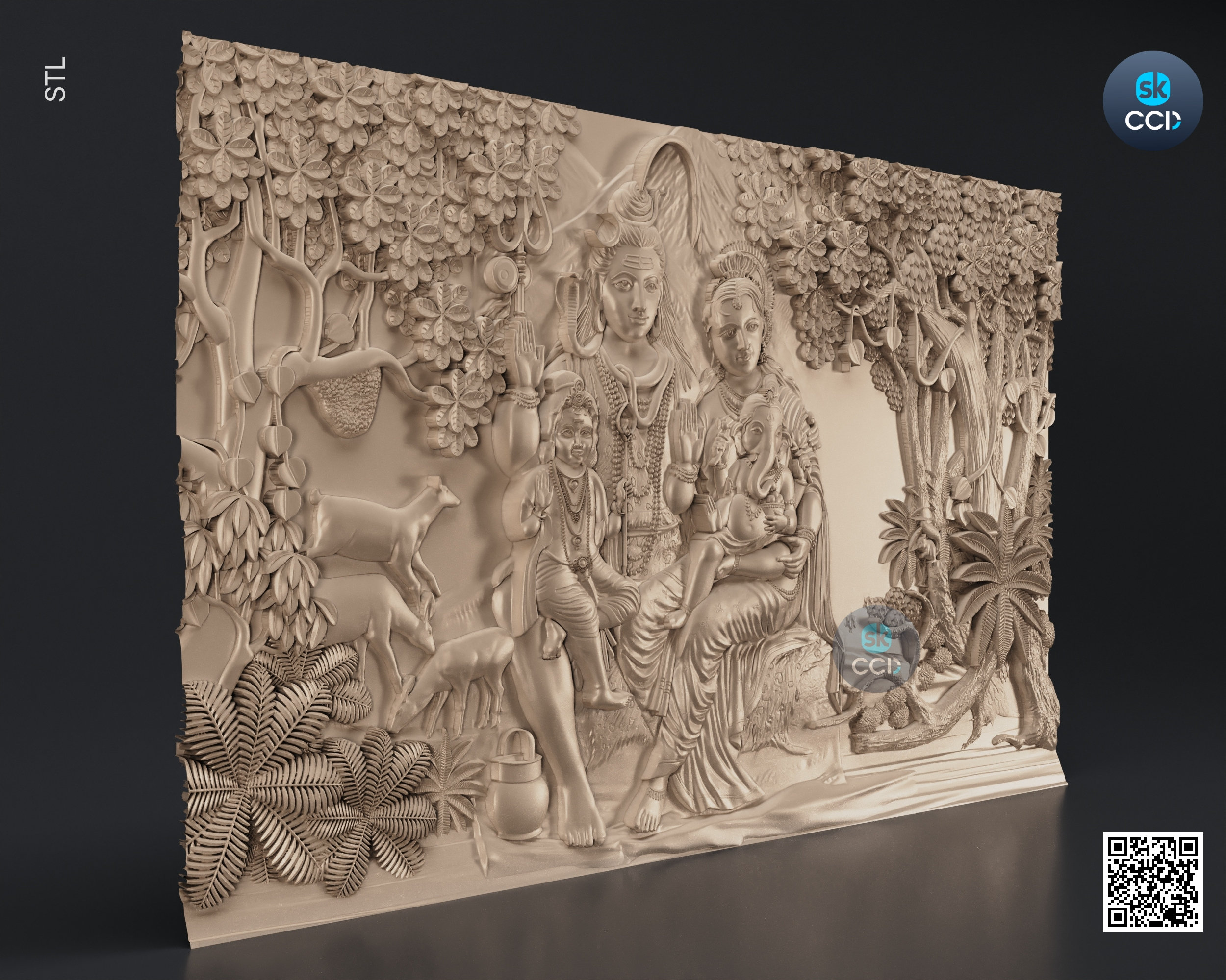 Lord Shiva Parvati STL 3D Model Carvign Model CNC Router - Etsy Australia