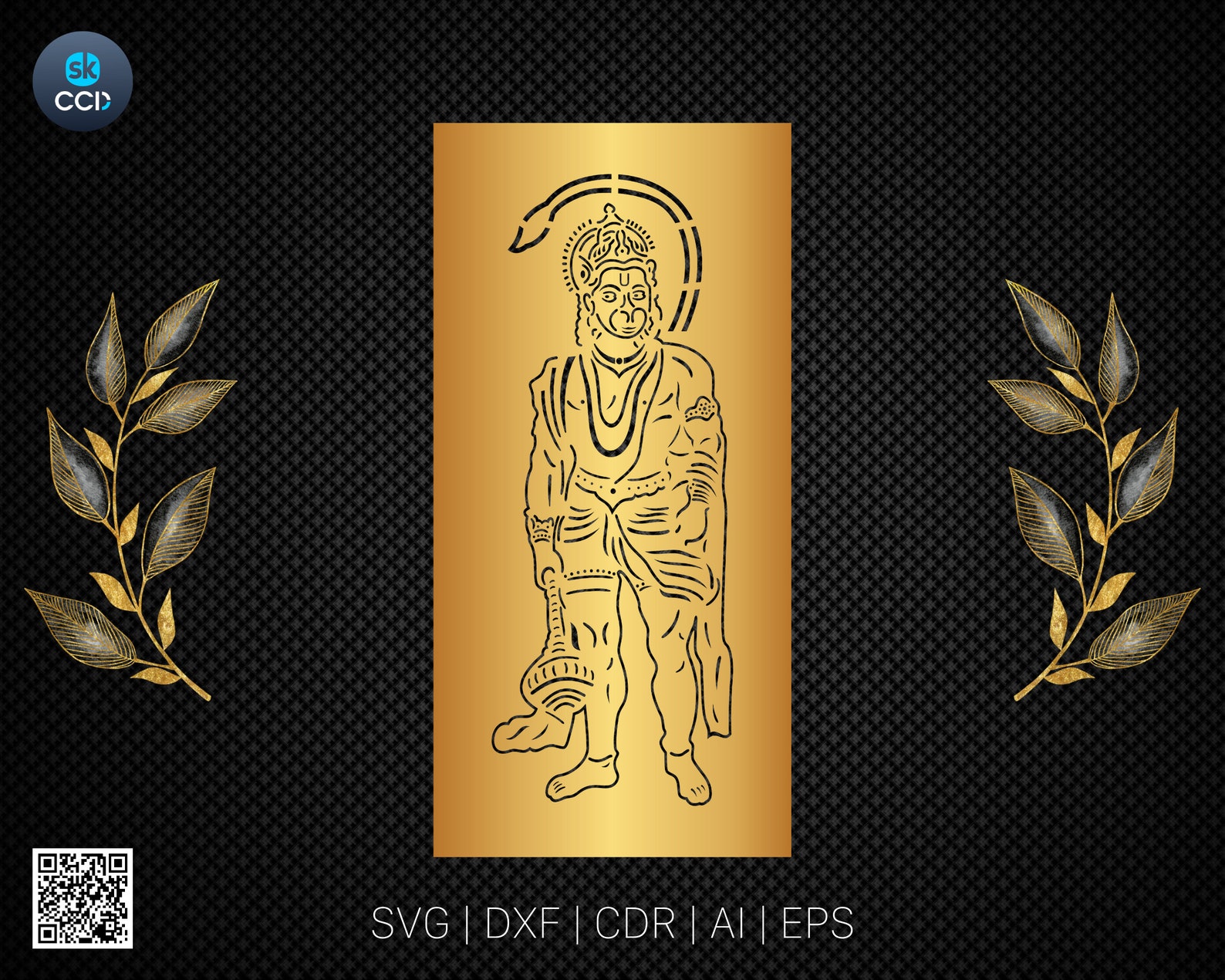Lord Hanuman DXF File | Indian God Laser Cut Design | Hanuman CNC ...