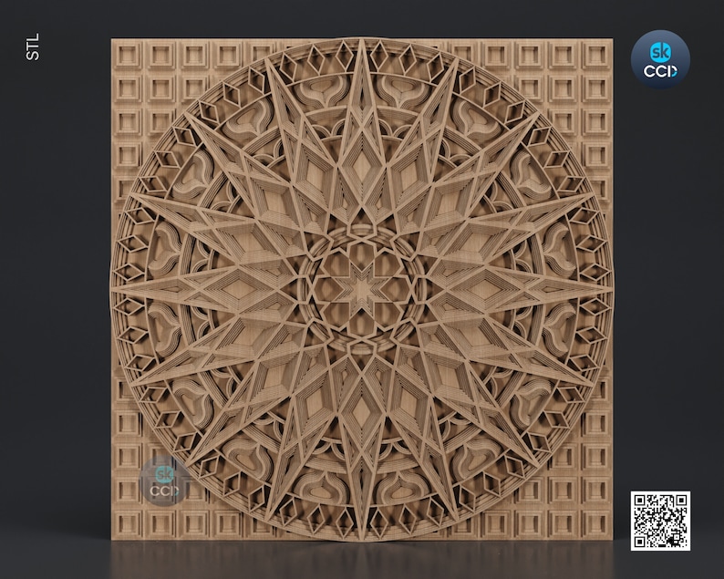 Wood Wall Art, Sol STL Model, CNC Router Carving Artcam File, Wall ...