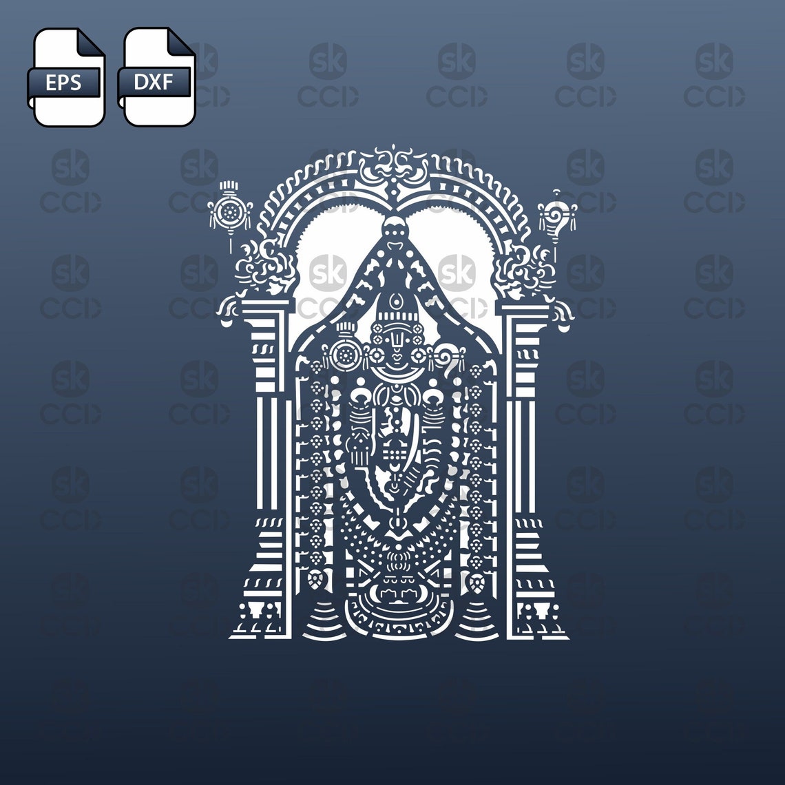 Tirupati Balaji | Indian God | Laser Cutting Design | DXF Vector | Cnc ...