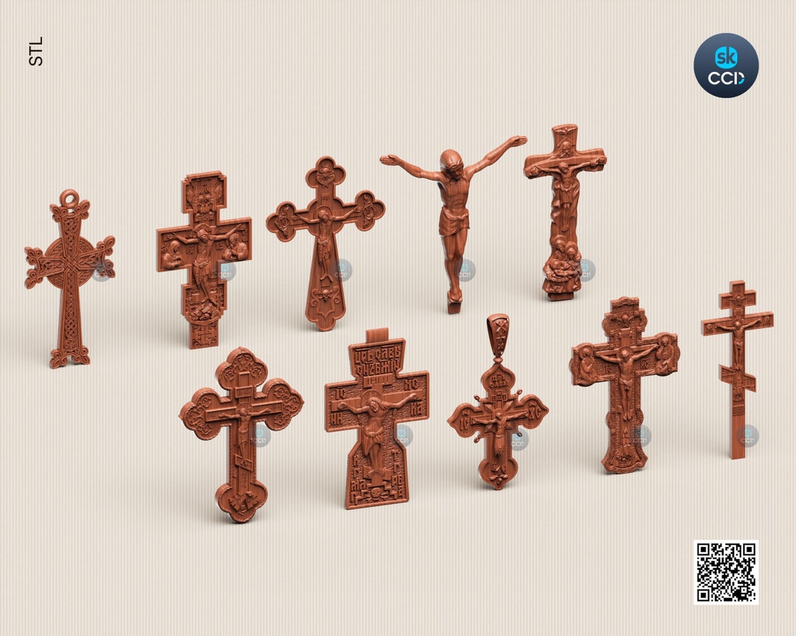 Cross Stl 3D STL File for Cnc and 3D Printer Jesus Cross Set - Etsy Canada