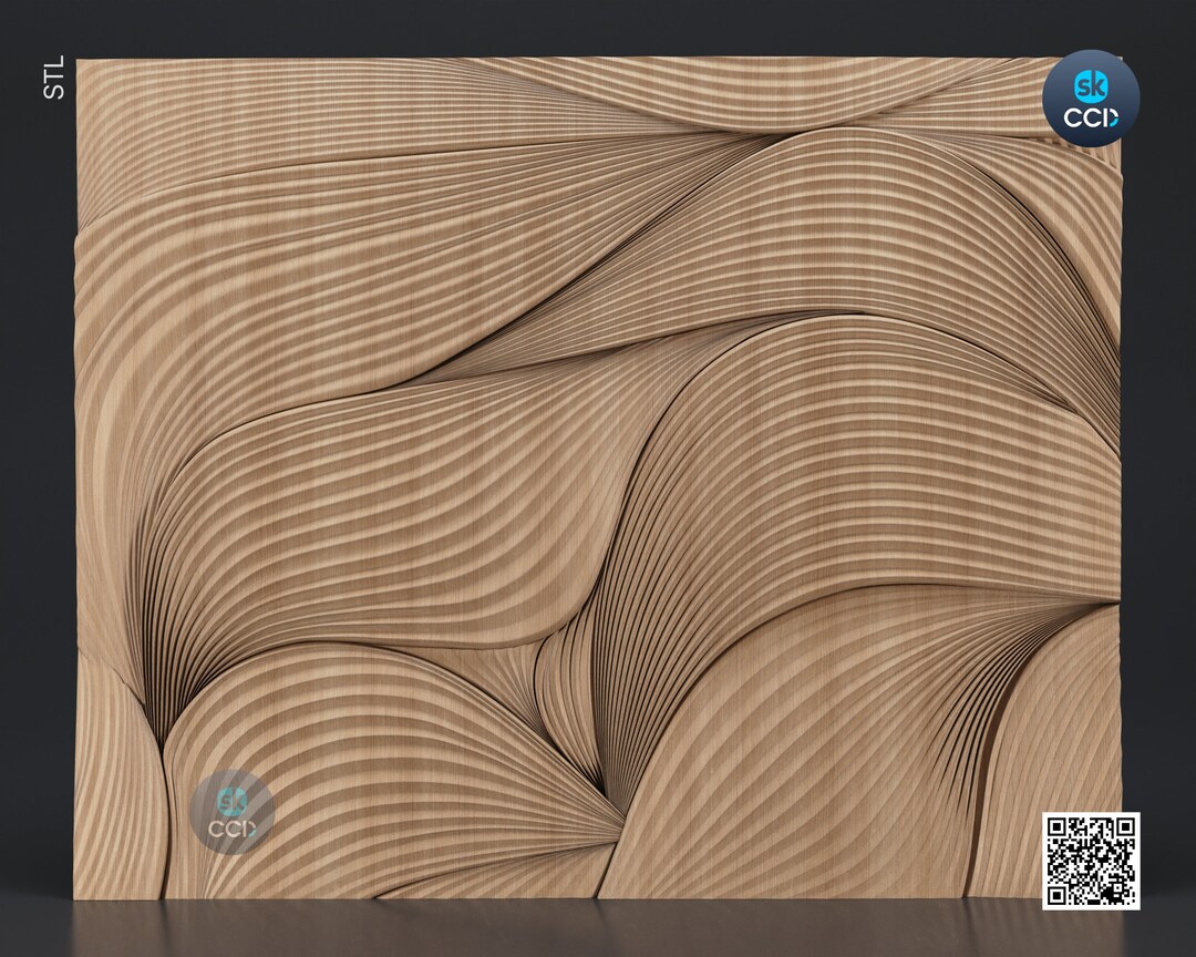 Wood Wall Art, Silk STL Model, CNC Router Carving Artcam File, Wall ...