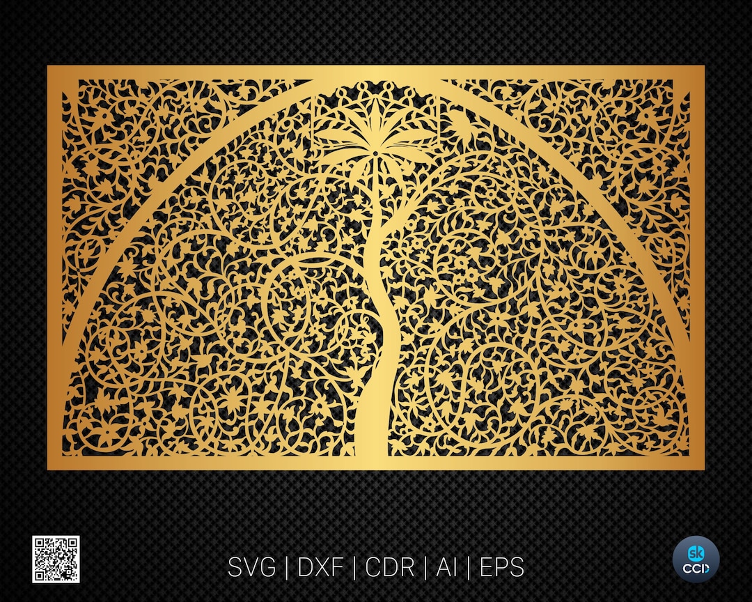 Sidi Saiyyad Mosque Laser Cutting Design Decorative Wall Art Laser Cut ...