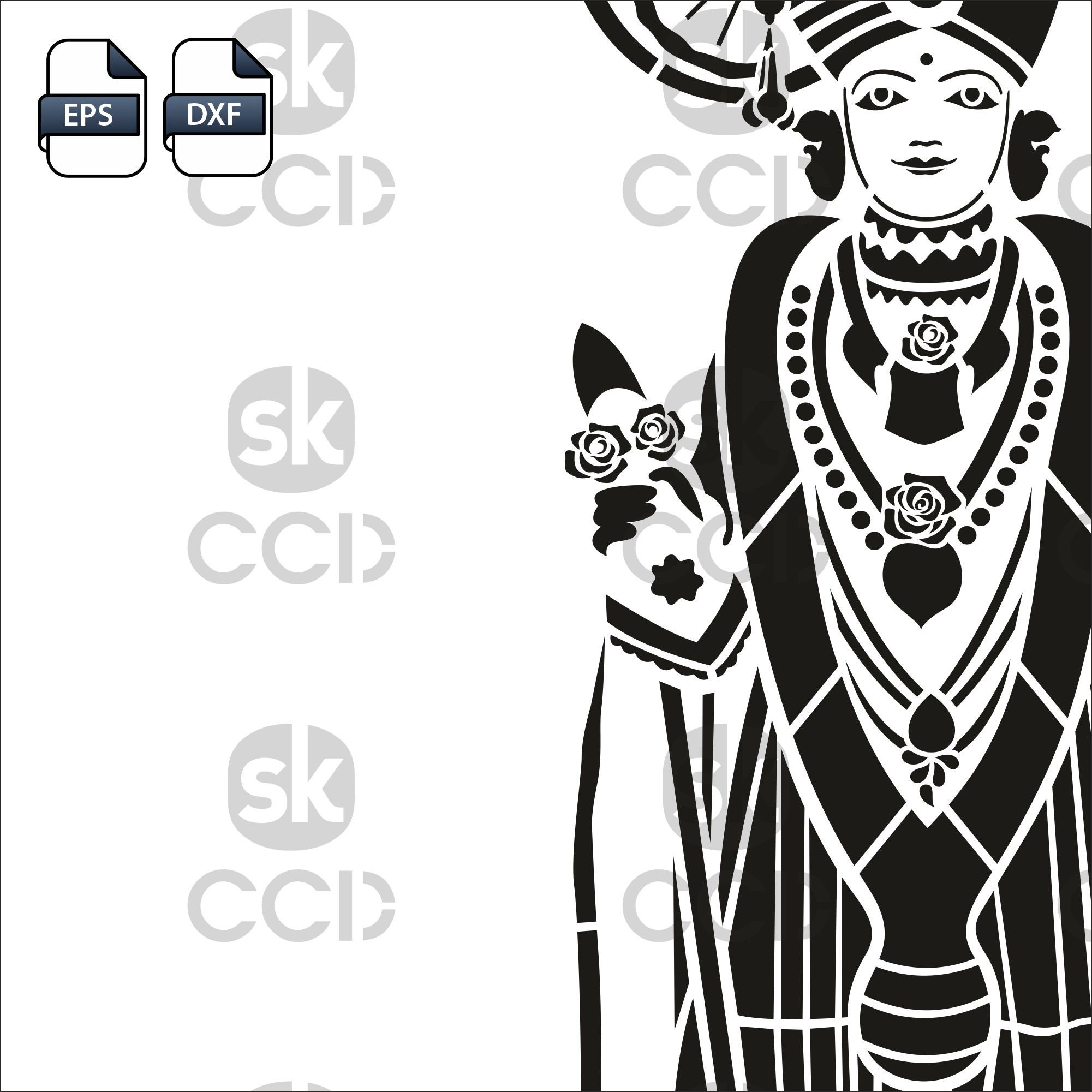 Swaminarayan Wall Art Indian God Laser (Instant Download) - Etsy